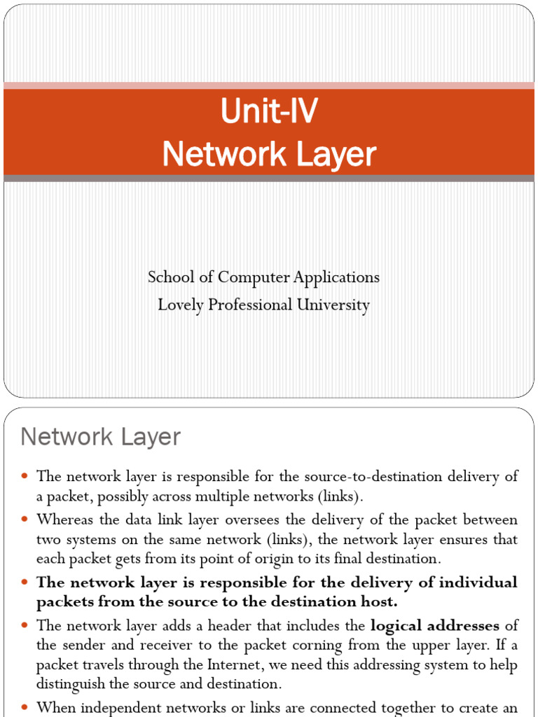 13 Network Layer | PDF | Computer Network | Routing