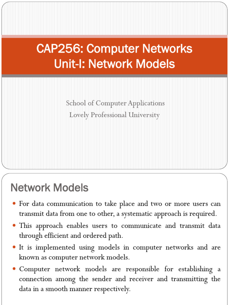 03 Network Models | PDF | Osi Model | Internet Protocol Suite