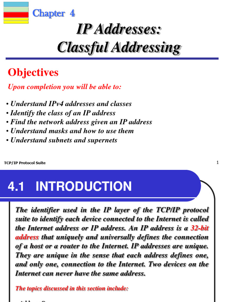 14 Network Layer IP Addressing1 | Download Free PDF | Ip Address | Internet Protocols