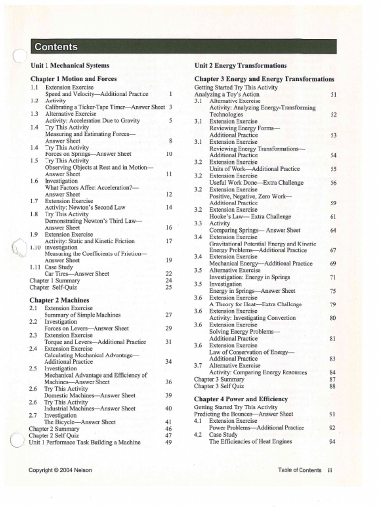 Physics 12C SG Unit1 | PDF