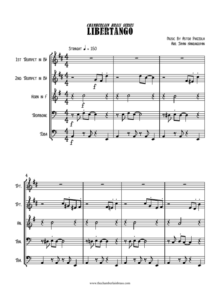 Libertango - Score and Parts | PDF