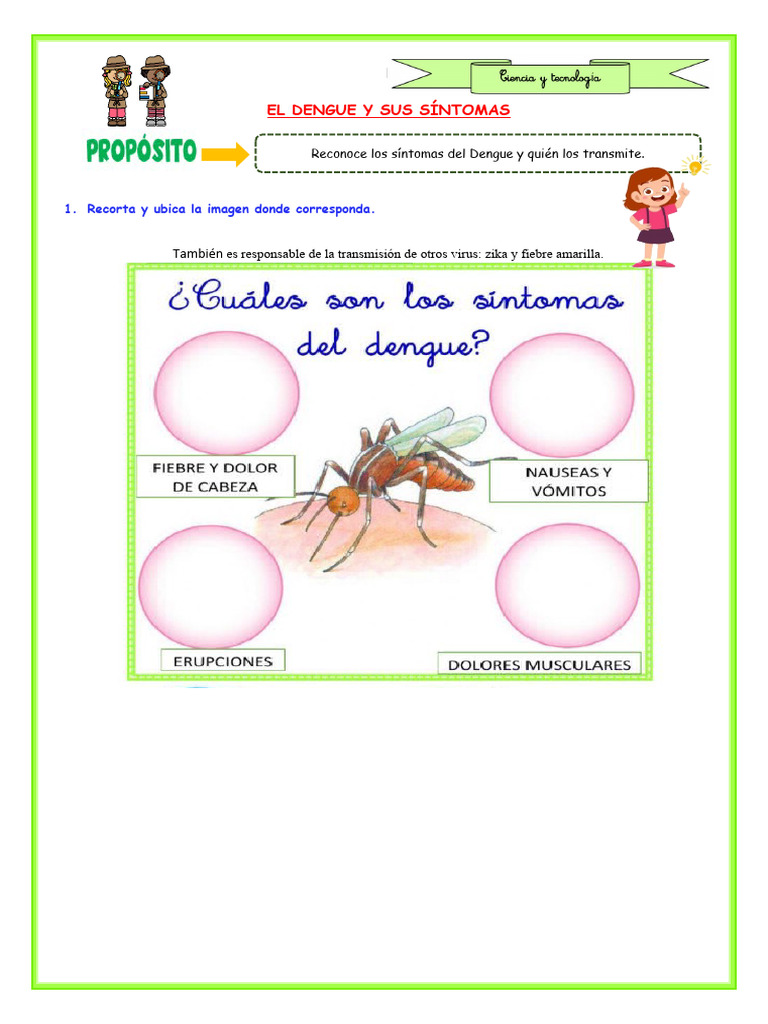 El Dengue y Sus Sintomas Ficha CT | PDF