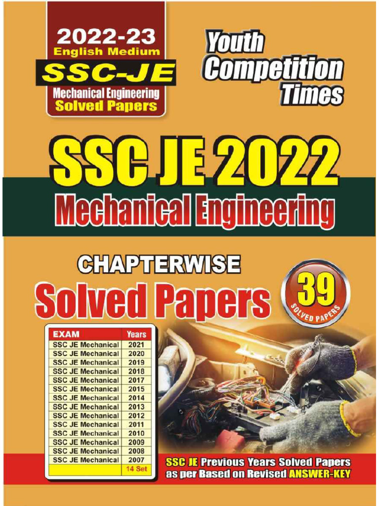 Youth Competition Editorial Board - SSC JE (Objective) - Mechanical Engineering-2022-Youth ...