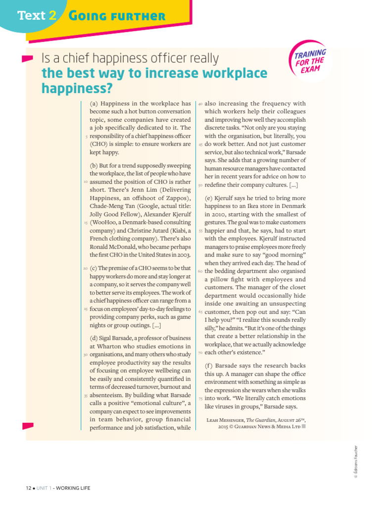 The Best Way To Increase Workplace Happiness?: Is A Chief Happiness ...