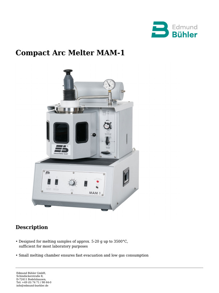 Compact_Arc_Melter_MAM_1 | PDF