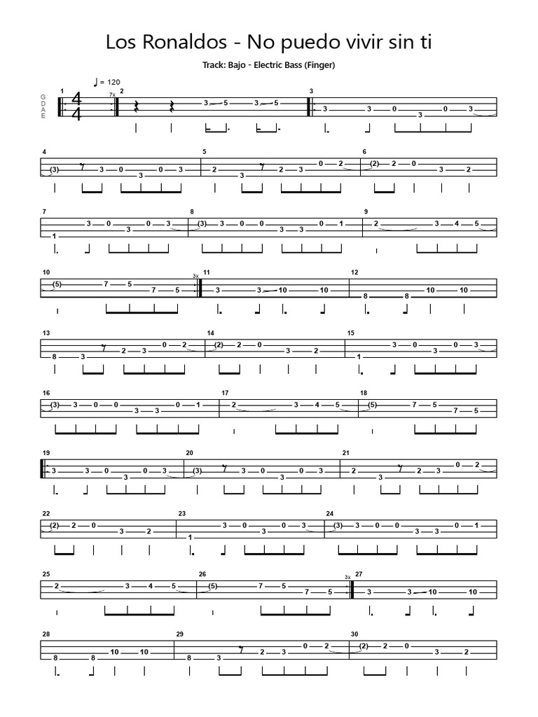 Los Ronaldos - No Puedo Vivir Sin Ti | PDF