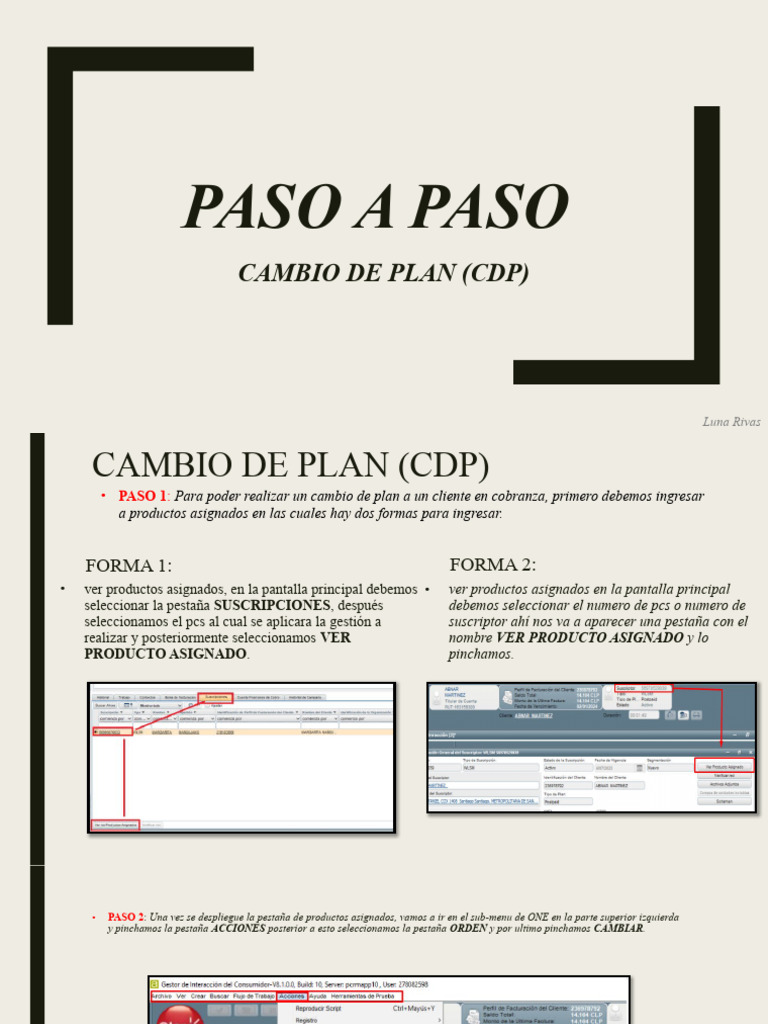 Paso A Paso (CDP) | PDF