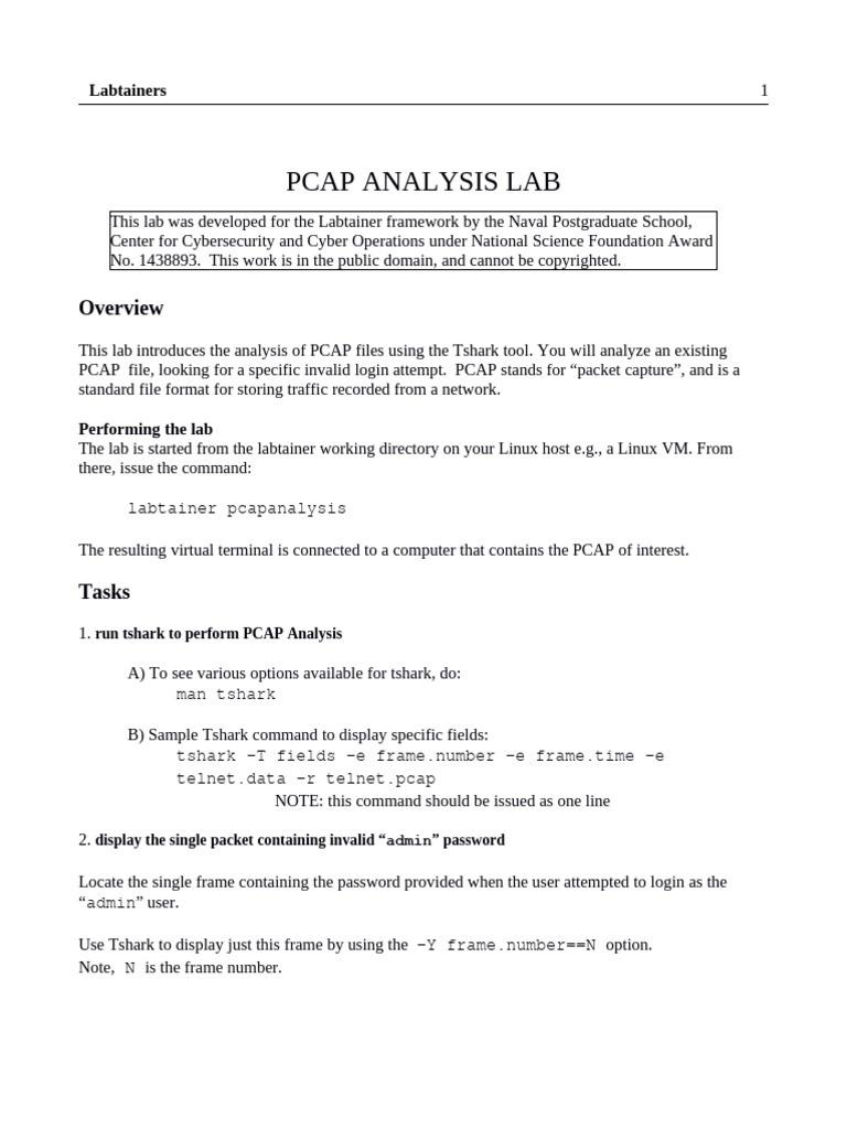 Pcapanalysis | PDF