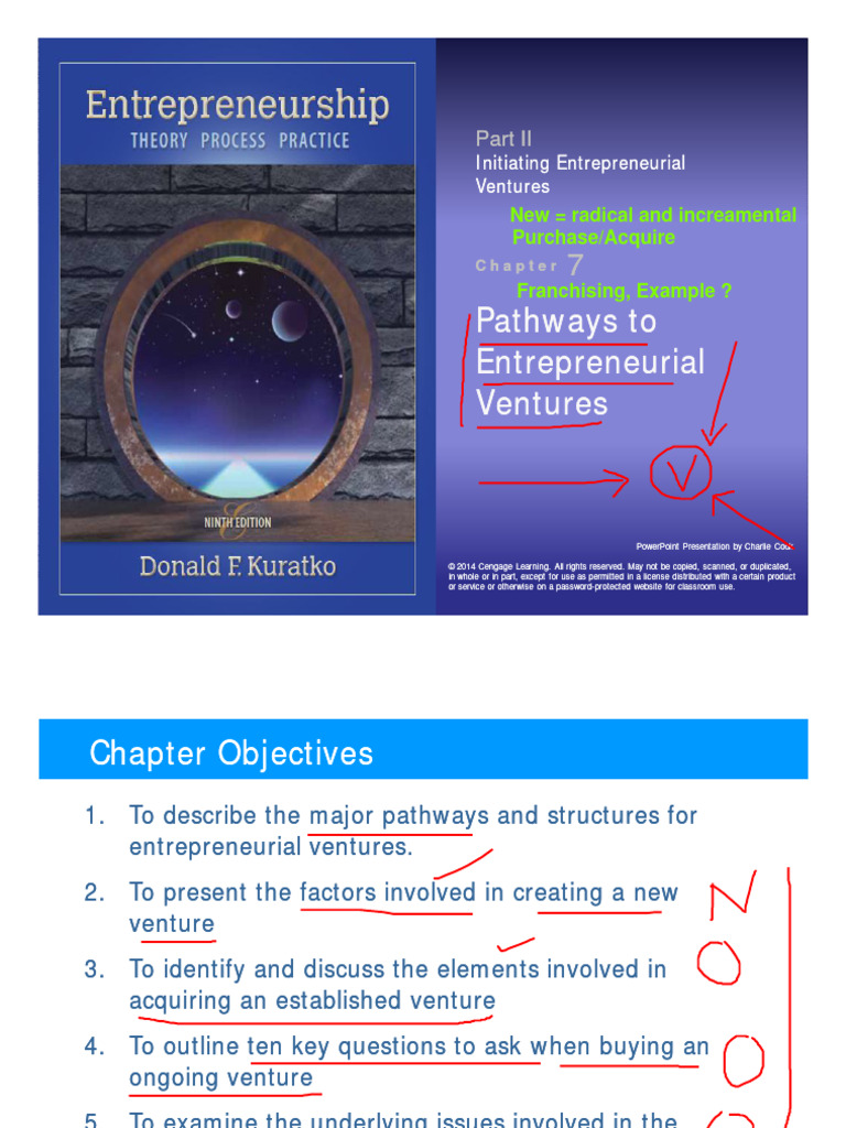 Kuratko9eCh07 - Pathways To Entrepreneurial Ventures - Class | PDF ...