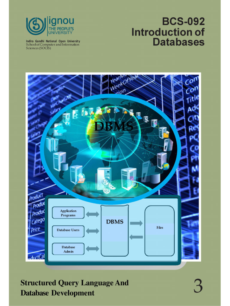 bcs-092 b3 | PDF | Relational Database | Sql