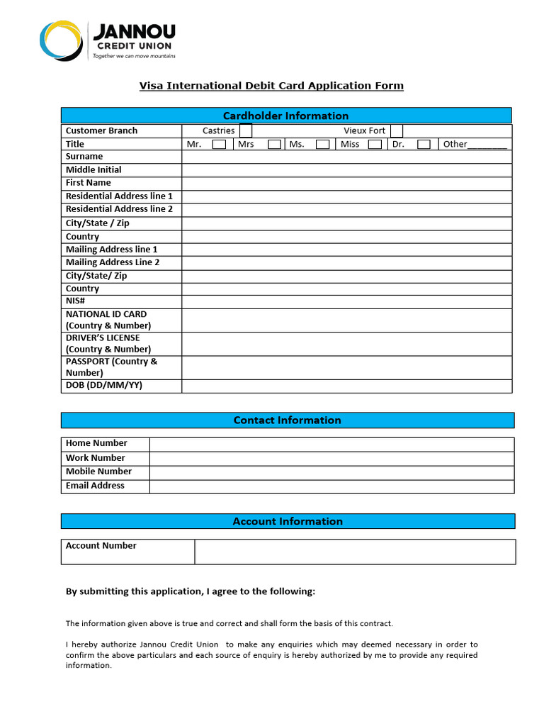 JANNOU IDC APPLICATION WITH VISA T&C Aug 5th (1) | PDF | Credit Card ...