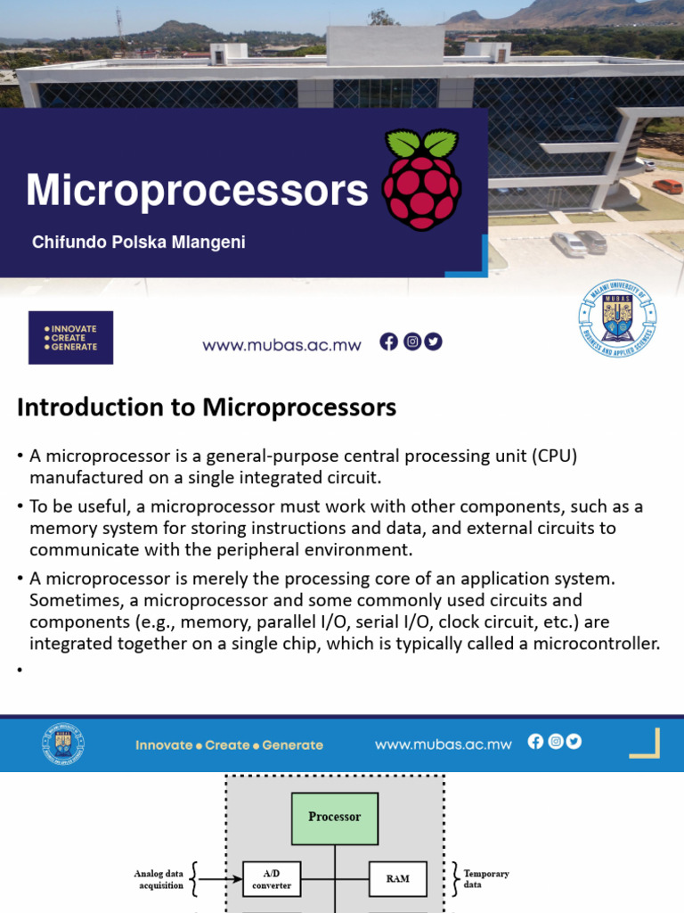 Microprocessor | PDF | Central Processing Unit | Microprocessor Microprocessor | PDF | Central Processing Unit | Microprocessor