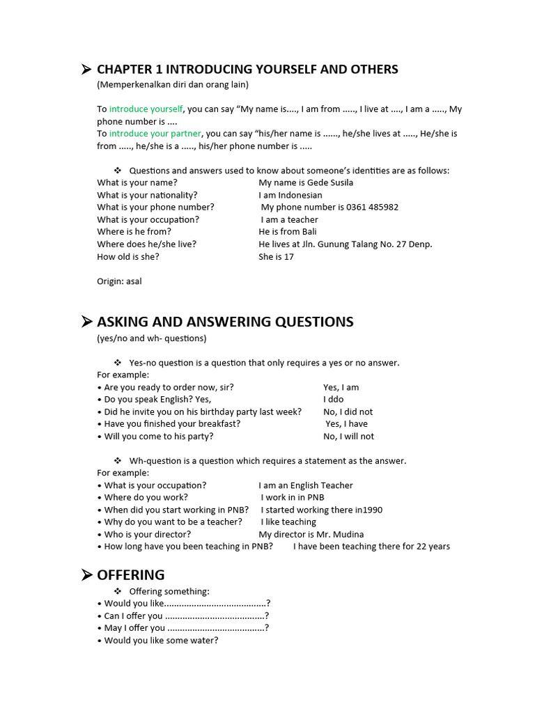 Ulangan English Uas | PDF