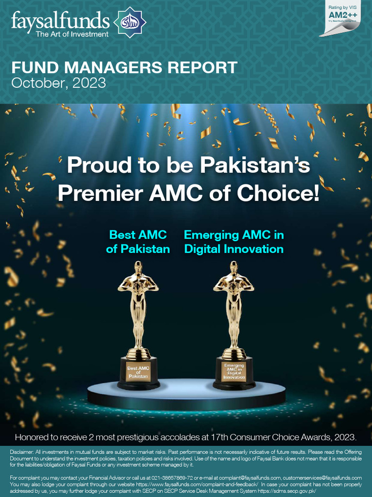 FMR-Oct-2023 | PDF | Islamic Banking And Finance | Investment Fund