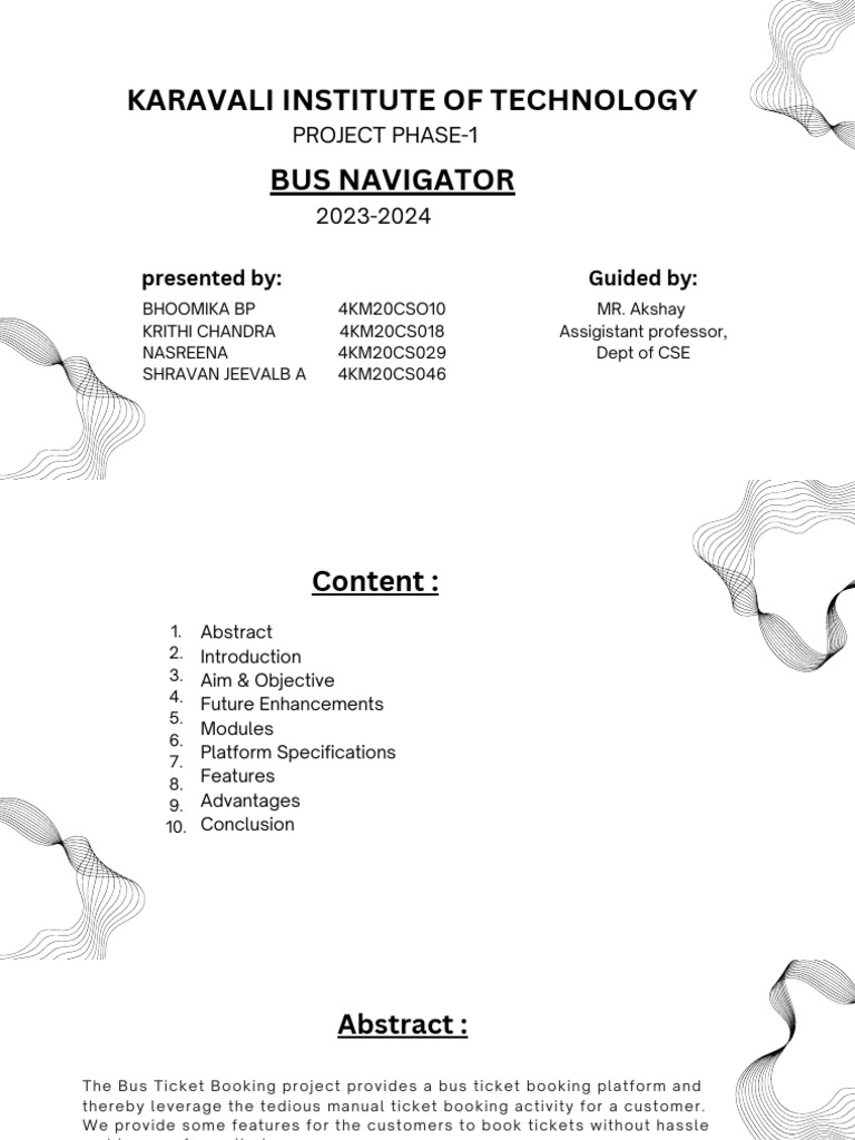 Bus Navigator5 | PDF | Bus | Usability