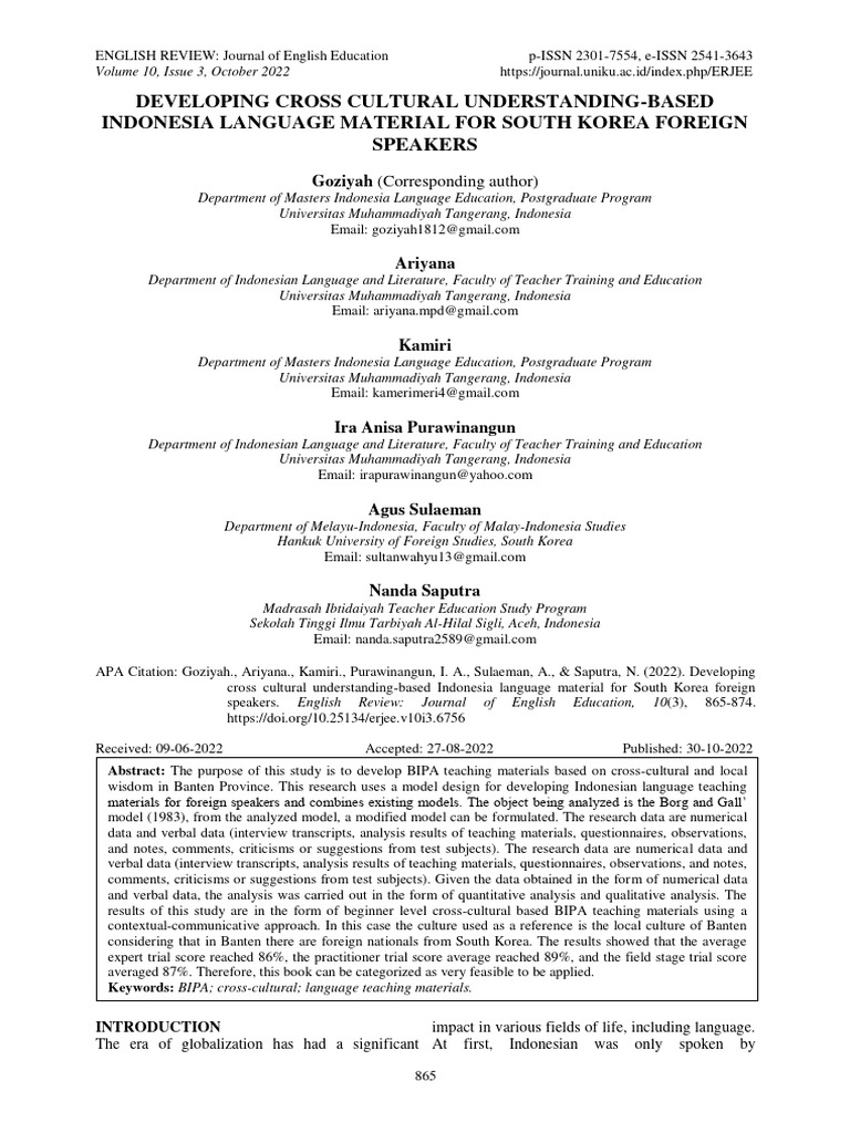 Contoh Silabus BIPA | Download Free PDF | Curriculum | Learning