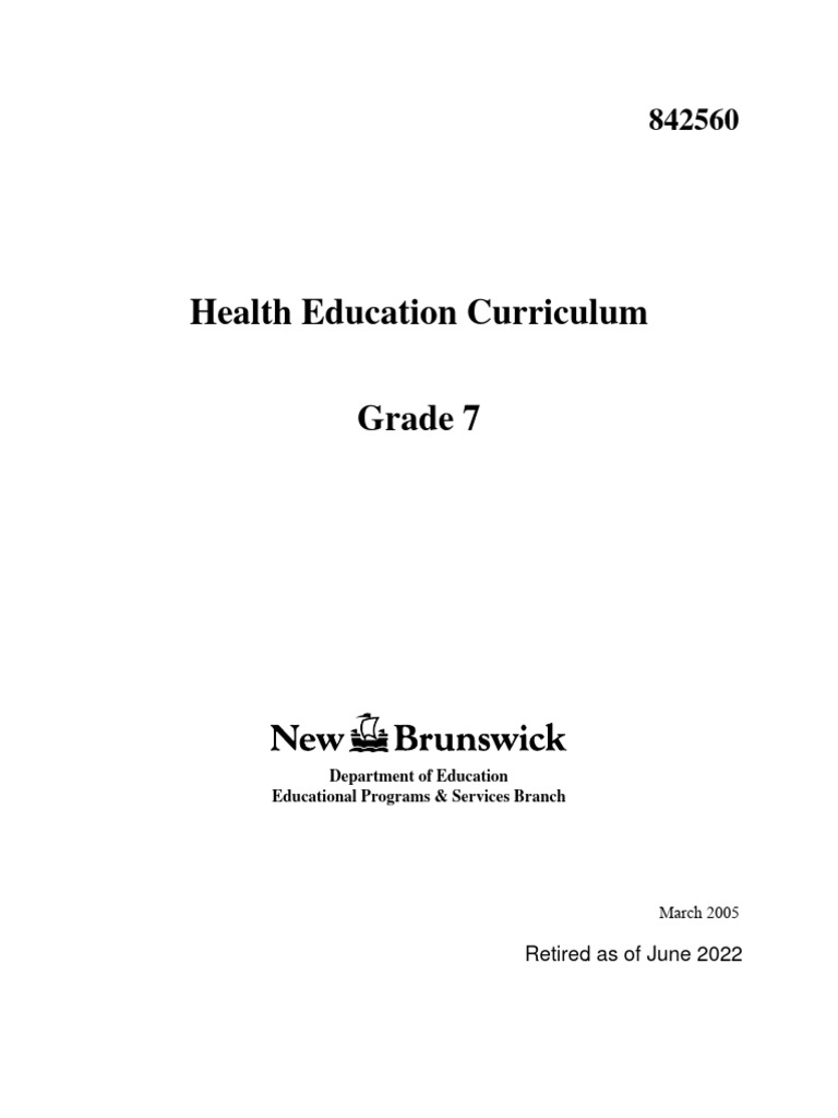 Health Grade7 | PDF | Health Education | Curriculum