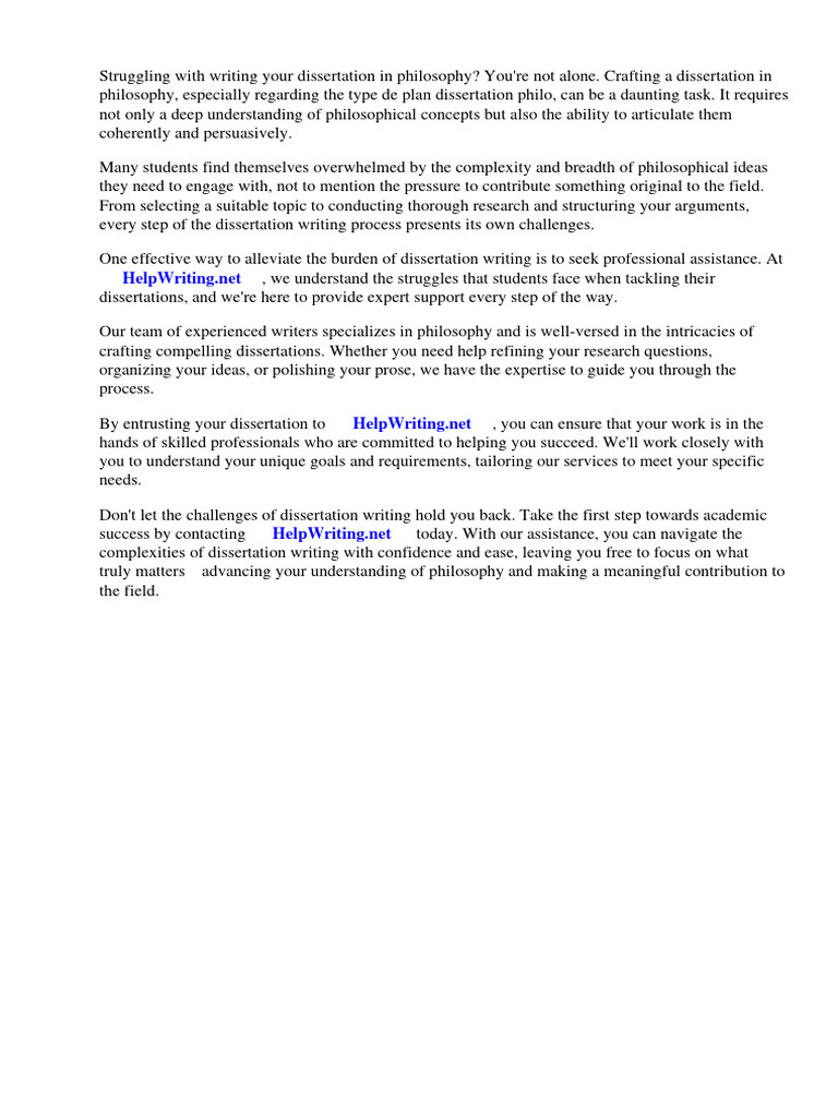 Type de Plan Dissertation Philo | PDF | Scribd | Websites