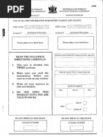 SEA 2022 Mathematics Answer Booklet | PDF | Mathematics