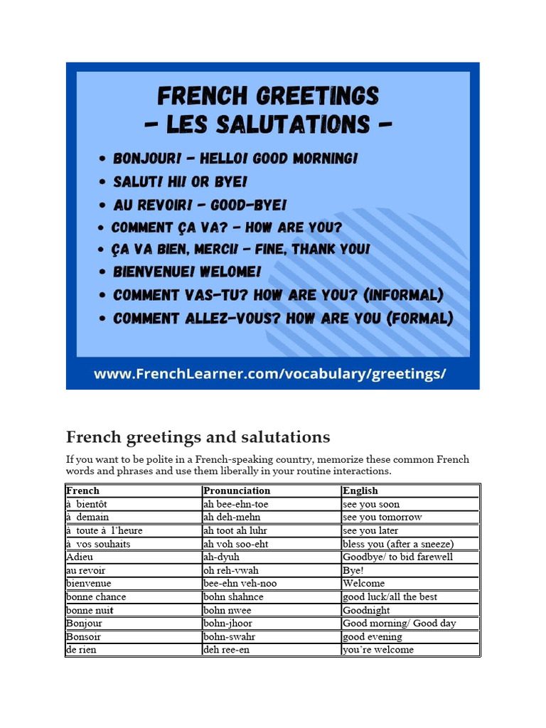 1 Salutations 06 01 2024 | PDF