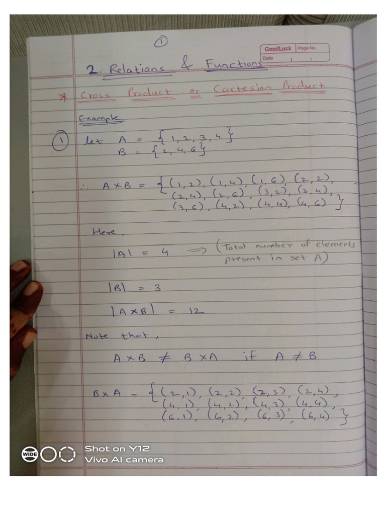 Relation and Function | PDF