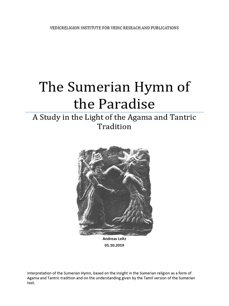 The Sumerian Hymn of The Paradise A Stud | PDF | Sumer | Shiva