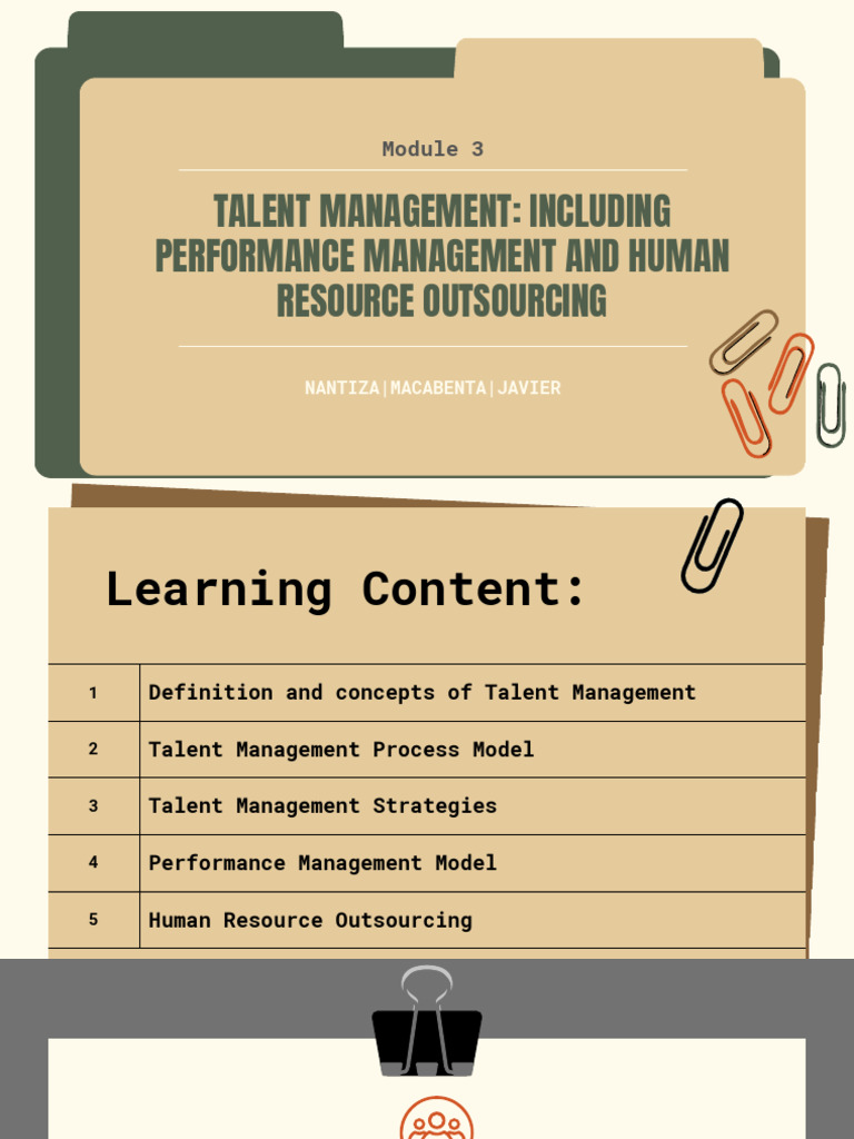 Module 3 Talent Management Including Performance Management and Human ...
