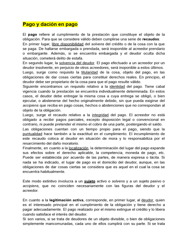Segundo Parcial - Obligaciones | PDF | Pagos | Estatuto de limitaciones