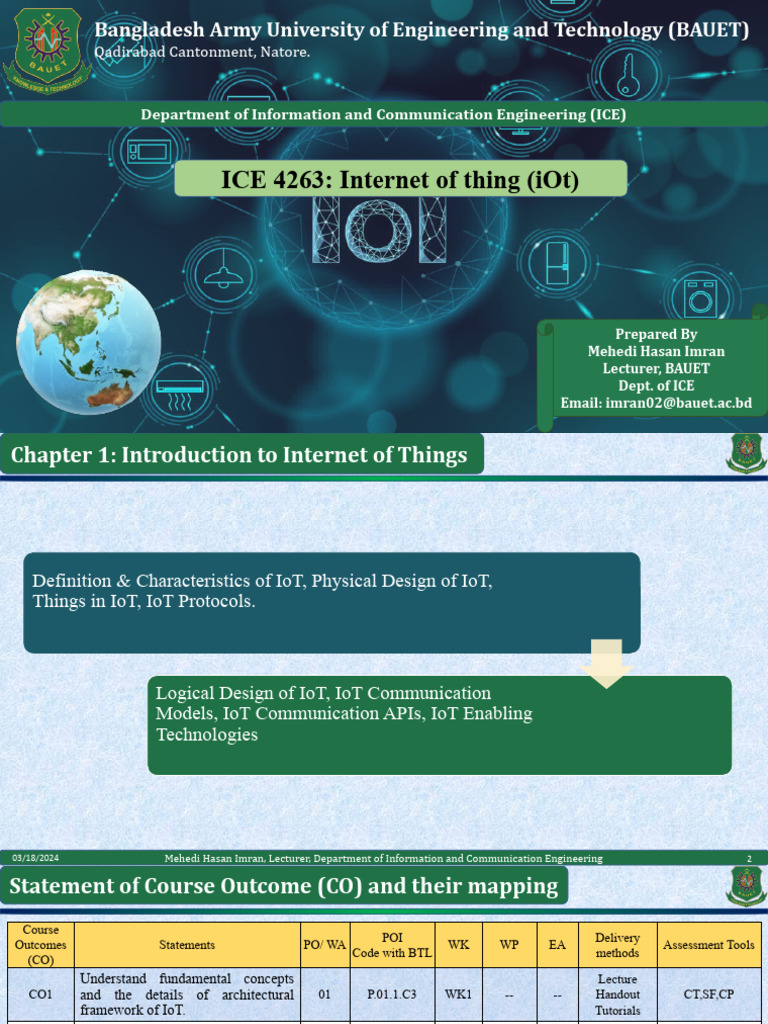 MHI IoT CH 1 Introduction | PDF | Internet Of Things | Software As A Service