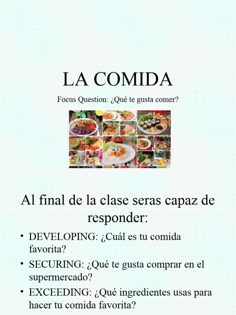 La Comida | PDF