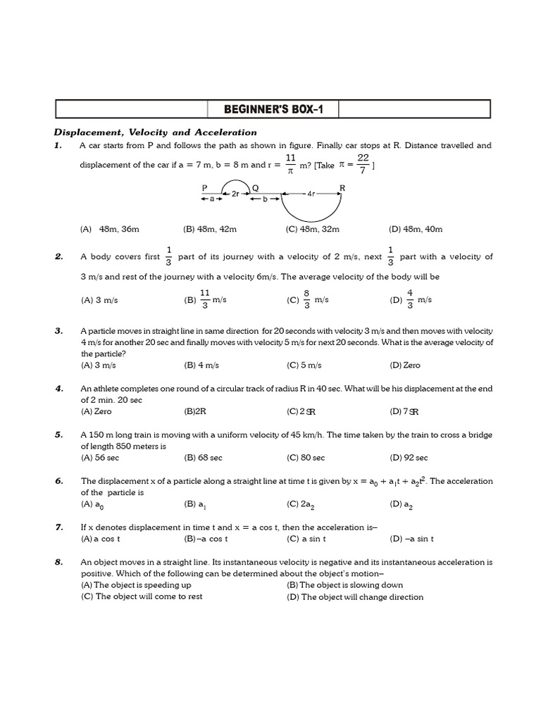 Kinematics LN 1D | PDF | Acceleration | Velocity