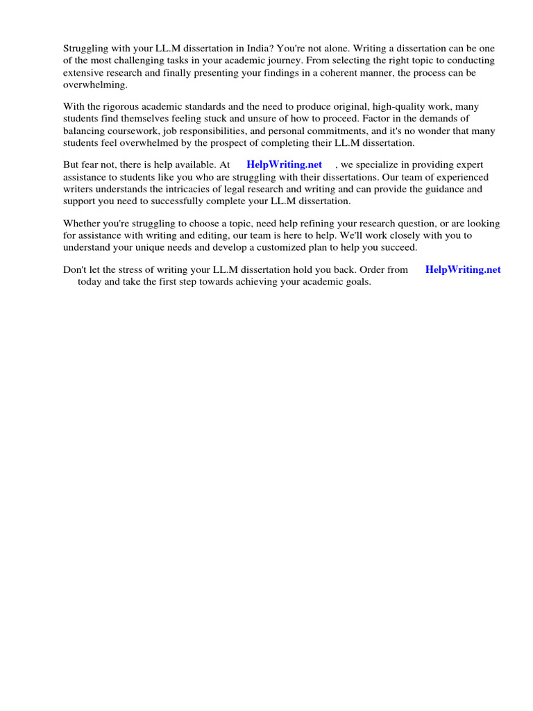 LLM Dissertation Topics in India | PDF | Thesis | European Union