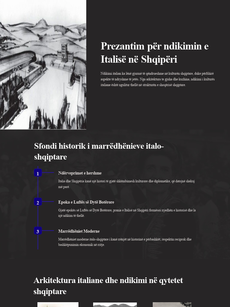 Introduction To Italian Influence in Albania | PDF