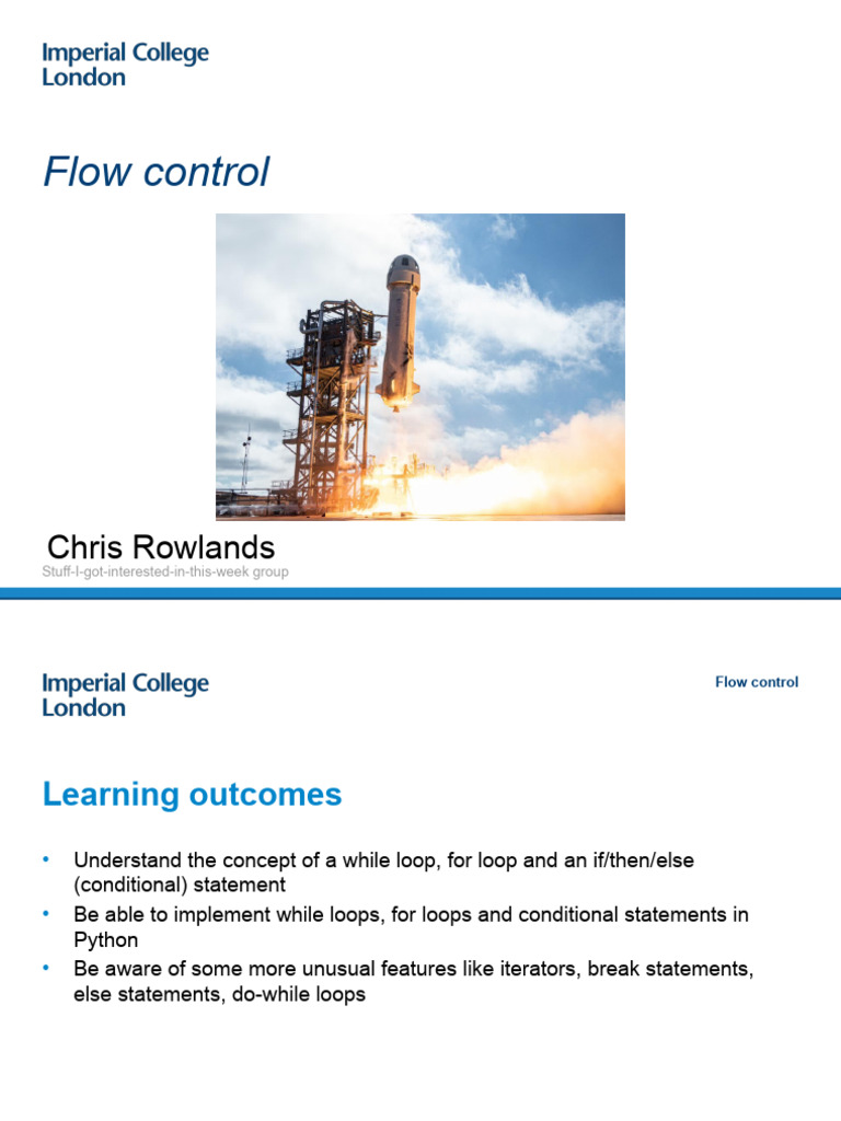 Flow Control - Student | PDF | Control Flow | Python (Programming Language) Flow Control - Student | PDF | Control Flow | Python (Programming Language)