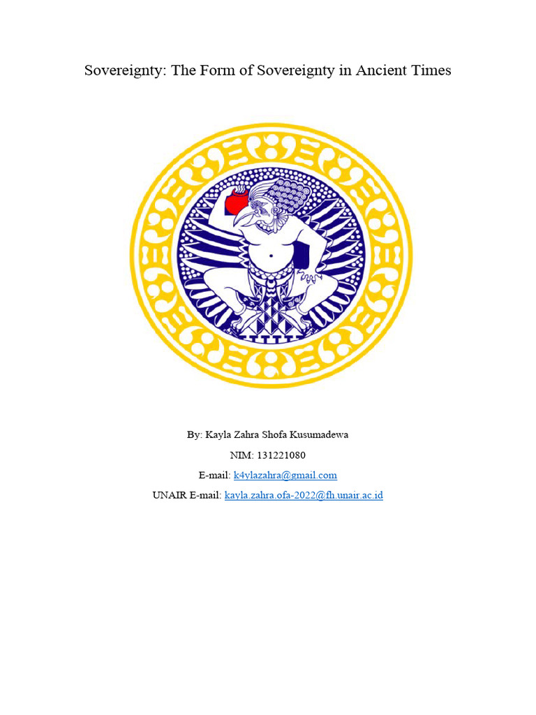 Paper Ilmu Negara | PDF | Sovereignty | Monarch