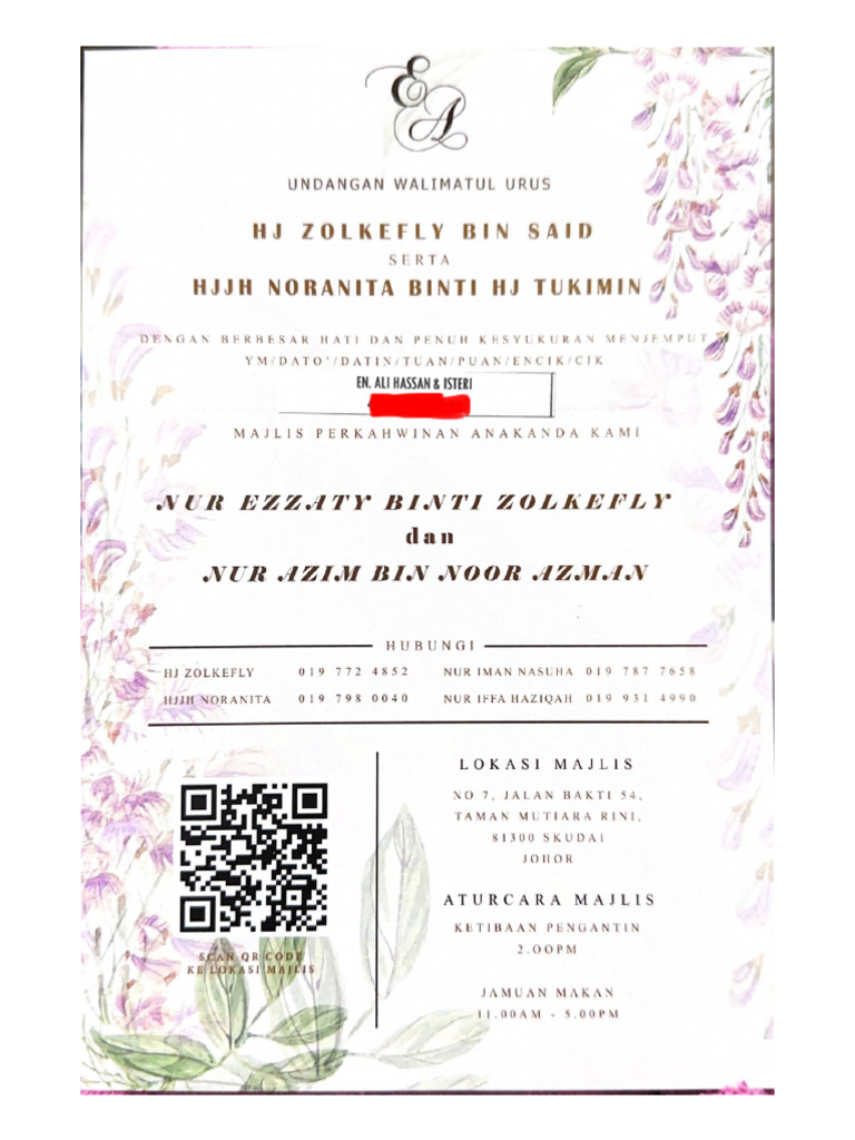 Undangan Walimatul Urus | PDF