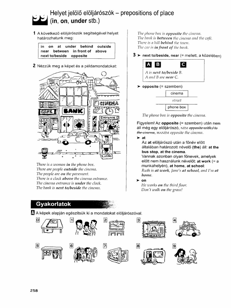 Oxford Angol Nyelvtan - PREPOSITIONS | PDF