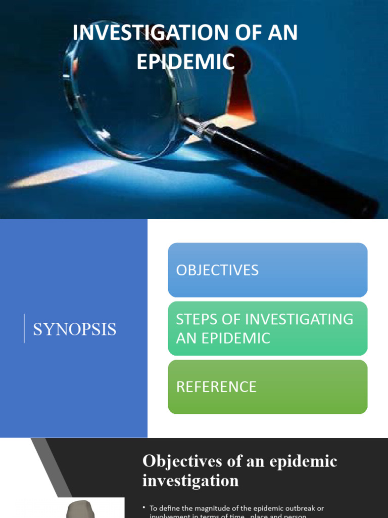 Steps in Epidemic Investigation | PDF | Epidemics | Epidemiology