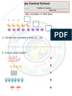 Icse Class 1 Maths Sample Paper Model 1 PDF | PDF