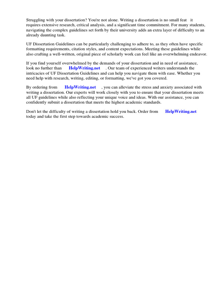 Uf Dissertation Guidelines | PDF | Thesis | Libraries