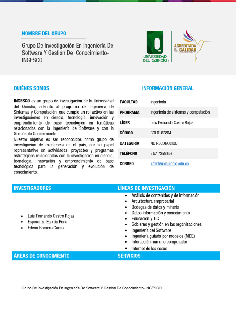 INGESCO | PDF | Ingeniería de software | Software
