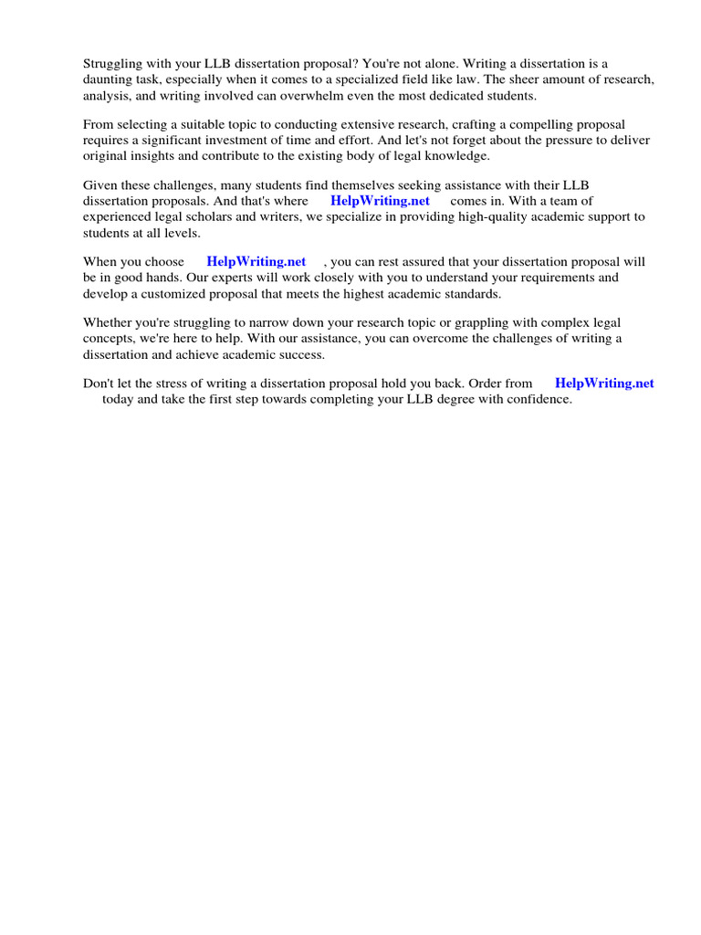Llb Dissertation Proposal | PDF | Justice | Crime & Violence