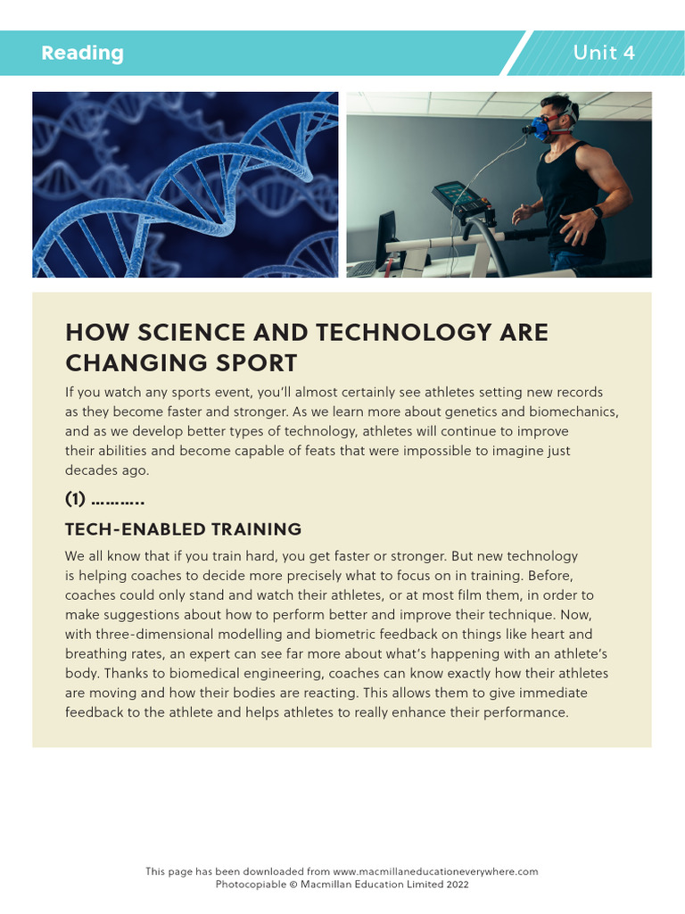 B2PLUS U4 Accessible Reading | PDF | Sports | Augmented Reality