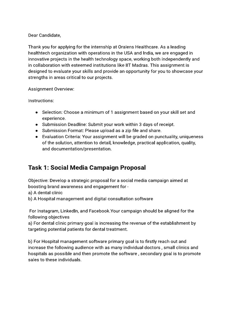 Assignment - Social Media - Feb 24 | PDF