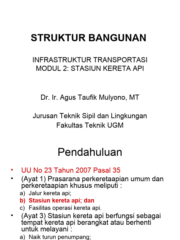 Modul 2 - Stasiun Kereta Api | PDF