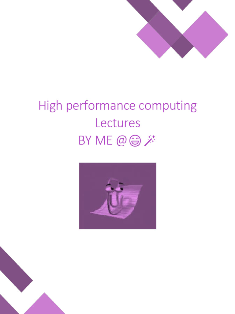 HPC Lectures 1 5 | PDF | Supercomputer | Central Processing Unit