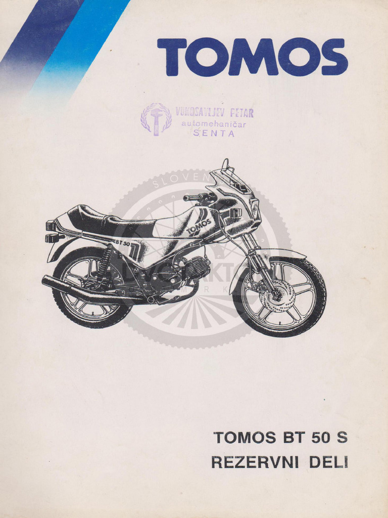 Rezervni Deli Tomos BT 50 S | PDF