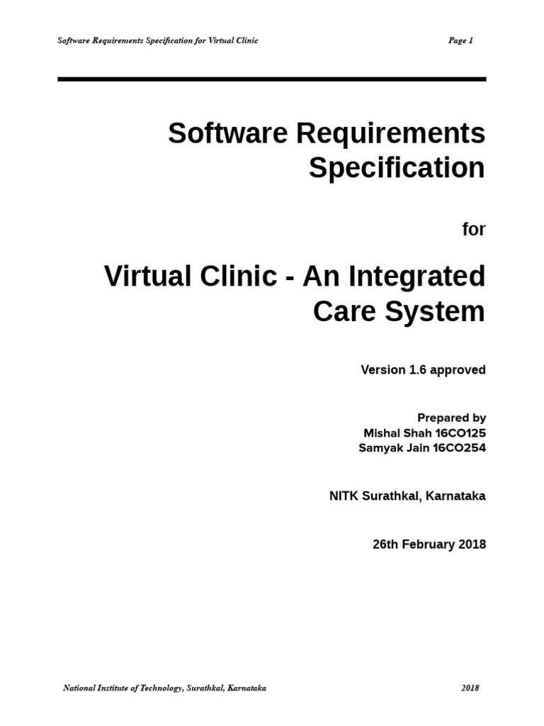 Software Requirements Specification | PDF | Specification (Technical Standard) | Software
