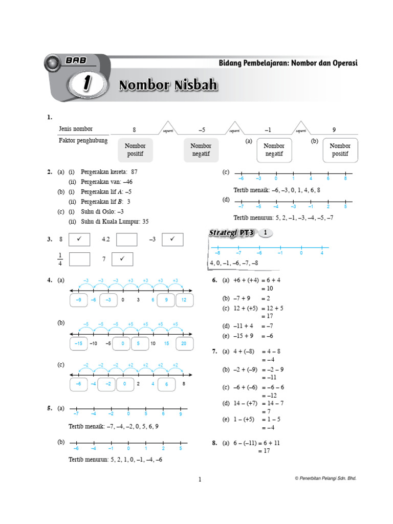 Maths Form 1 Pdf