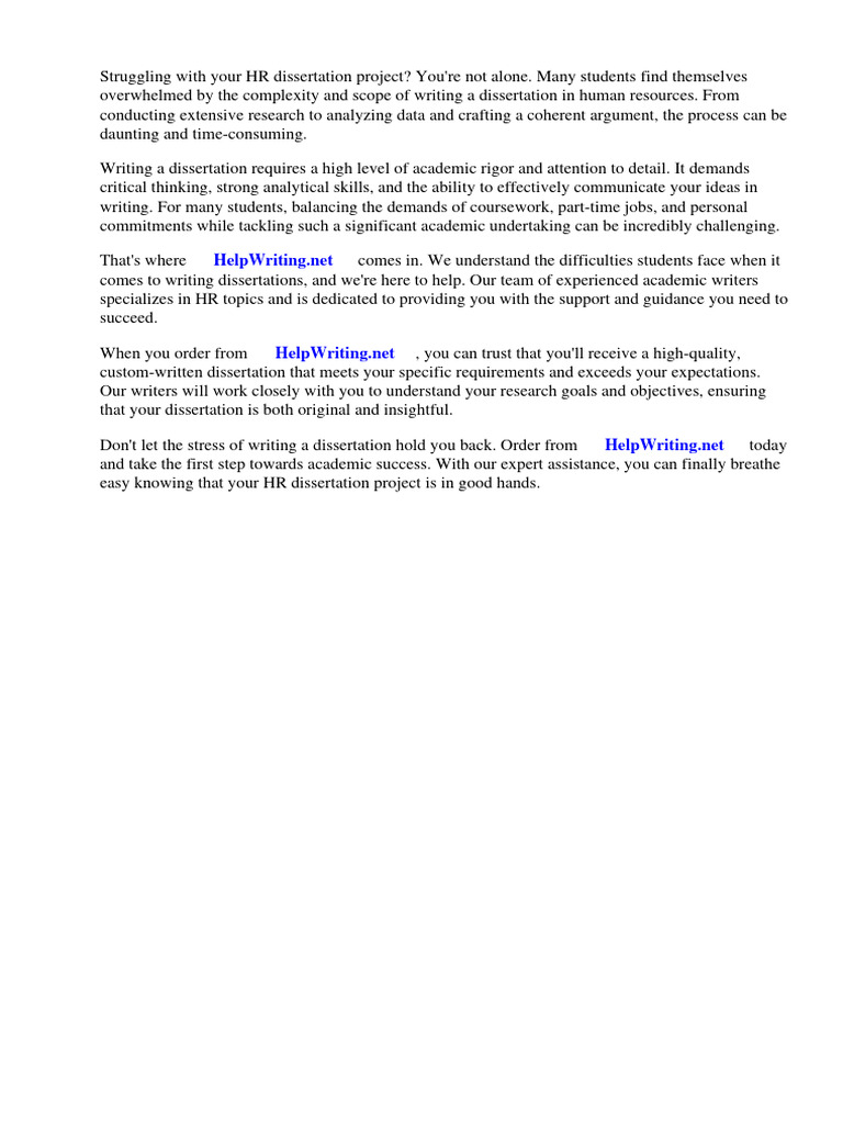 HR Dissertation Projects | PDF | Human Resource Management | Recruitment